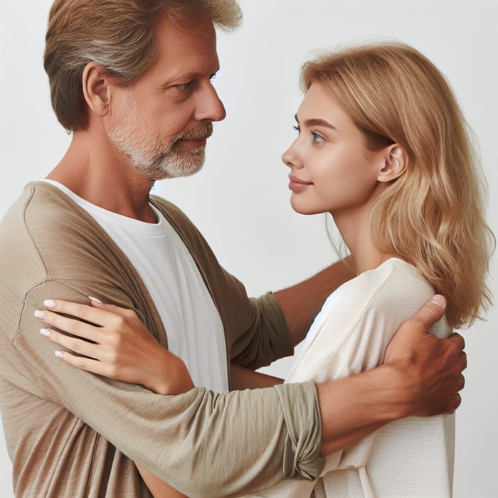 Platonic Hug: American Husband & Australian Sister | AI Art Generator ...