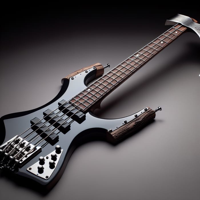 Ax-Shaped Bass Guitar | Unique Design Variation | AI Art Generator ...