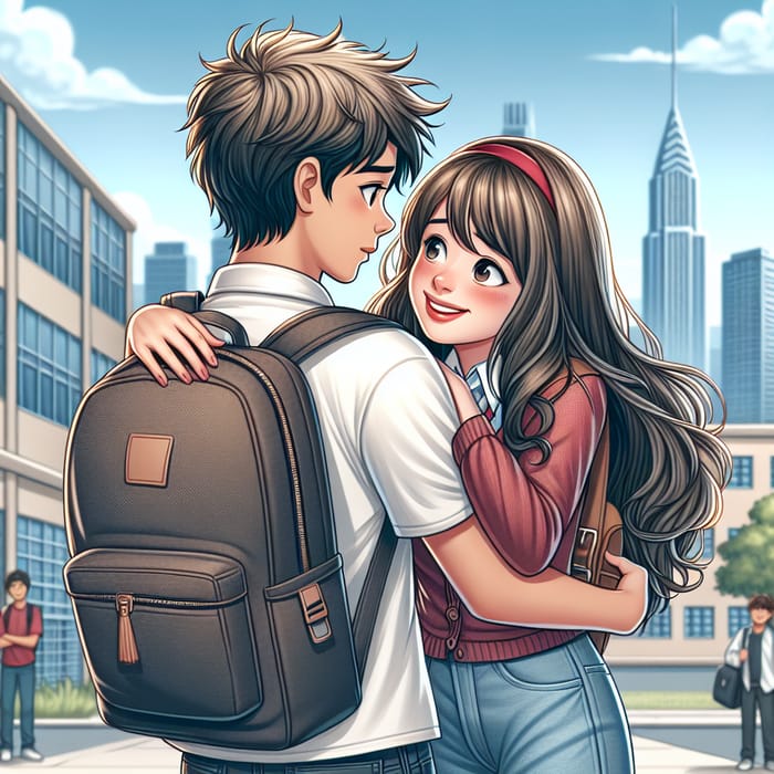 Sentimental Scene: First Day High School Encounter, 2015 | AI Art ...
