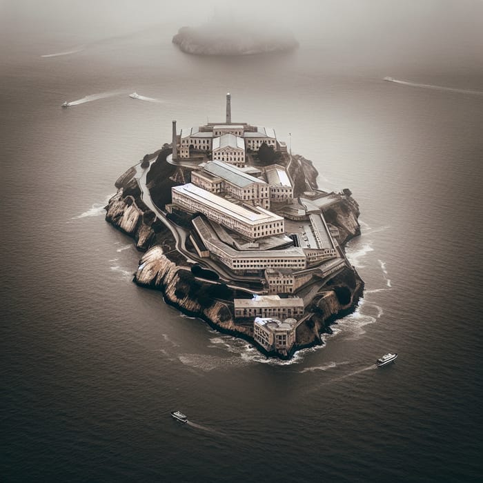 Alcatraz Jail: Icon of Historical Incarceration | AI Art Generator ...