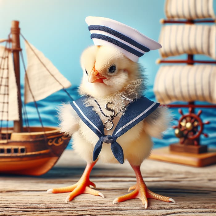 Nautical Chick - Adorable Sailor Outfit | AI Art Generator | Easy-Peasy.AI