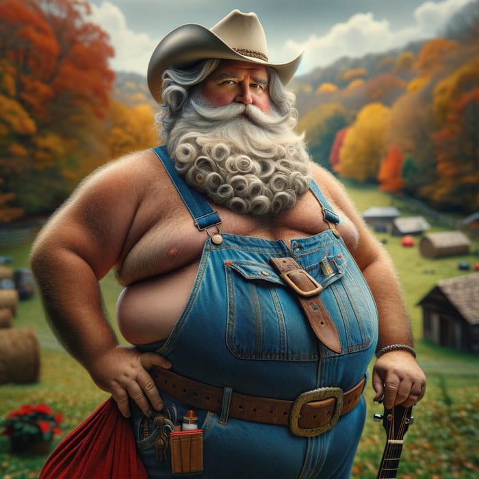 Tennessee Santa with a Country Twist | Festive Guitar Santa | AI Art ...