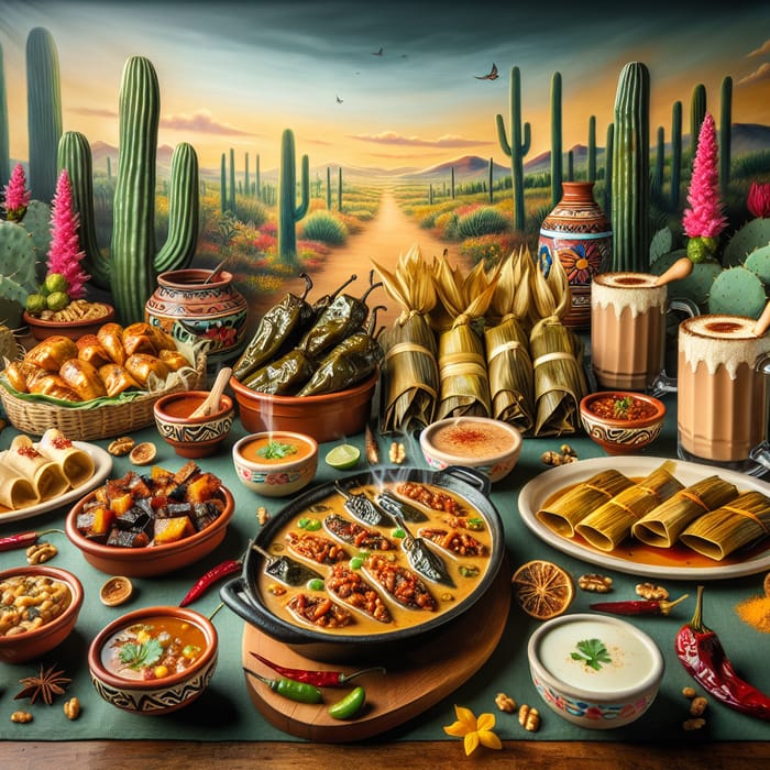 Delicious Eastern Mexican Dishes - Chiles en Nogada & Tamales ...