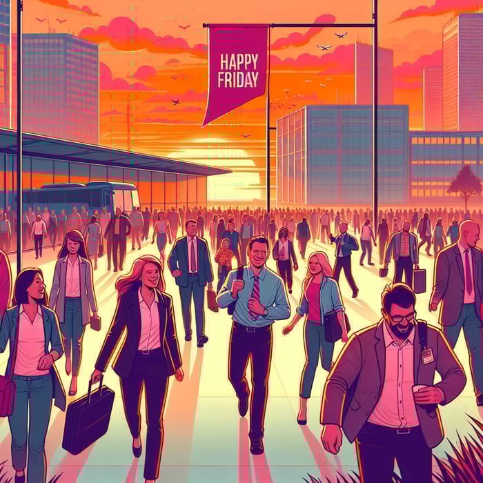 Weekend Anticipation: Friday Evening Vibes and Diverse Commuters in Joy ...
