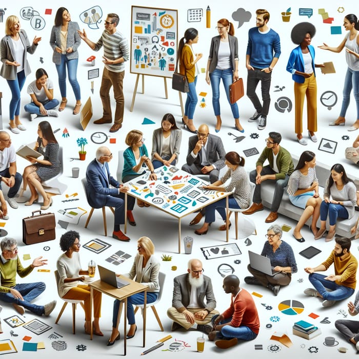 Positive Decision-Making in Diverse Teams | AI Art Generator | Easy ...