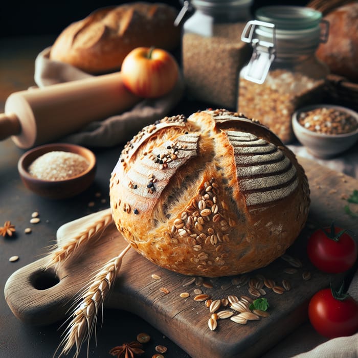 Whole Grain Bread Bun Recipe | AI Art Generator | Easy-Peasy.AI