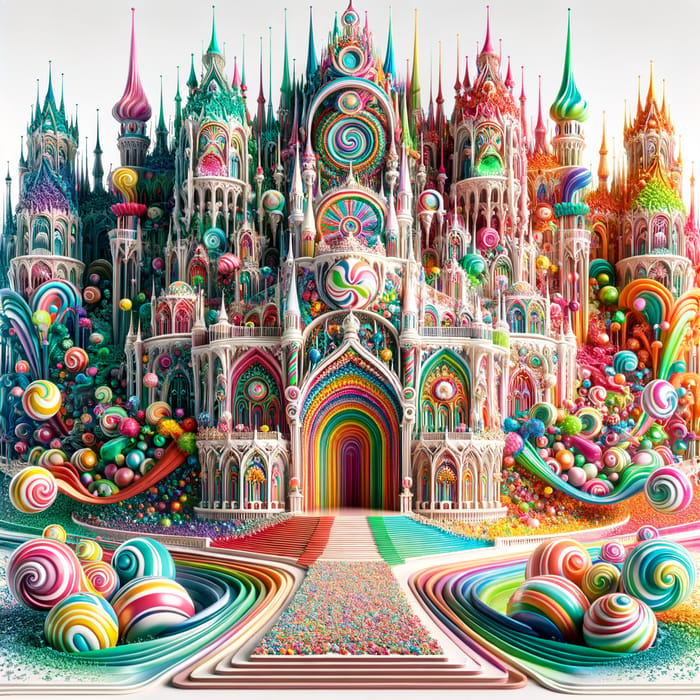 Explore the Enchanting Candy Kingdom Castle | AI Art Generator | Easy ...