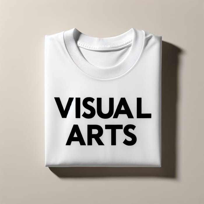 VISUAL ARTS White T-Shirt | Modern Graphic Apparel | AI Art Generator ...