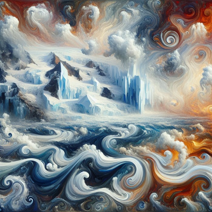 Climate Change Depicted in Abstract Expressionism Art | AI Art ...