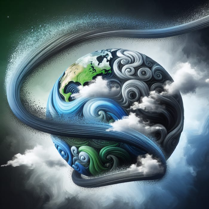 Abstract Carbon Sequestration Process Representation | AI Art Generator ...