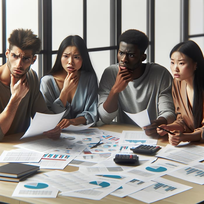 Young Professionals Navigating Financial Options | AI Art Generator ...