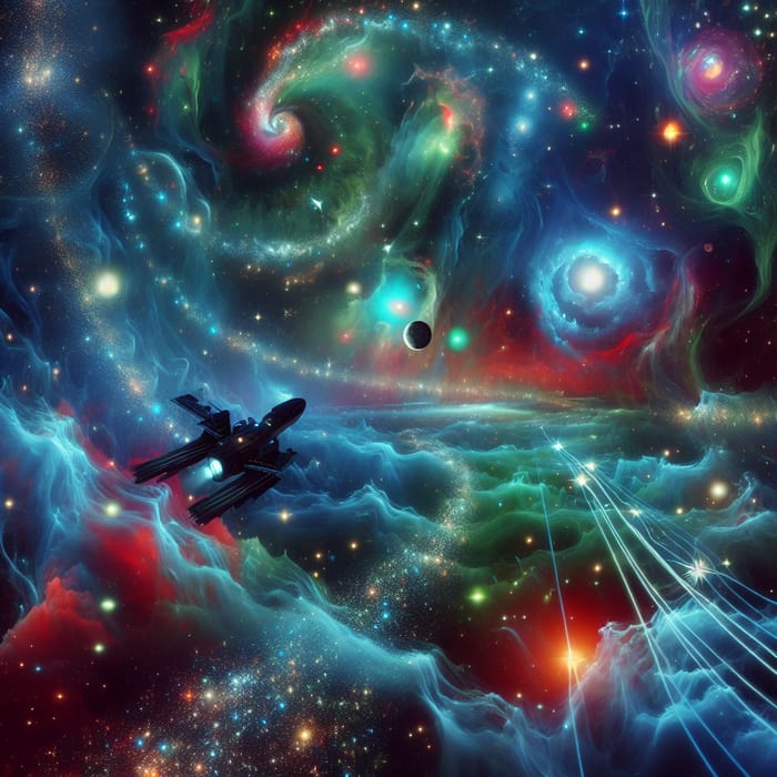 Explore the Mystical Depths of the Universe: A Galactic Voyage | AI Art ...