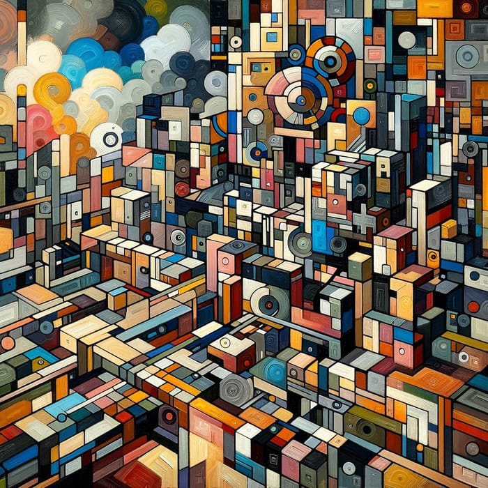 Abstract Art Masterpiece Influenced by Early 20th Century Artists | AI ...