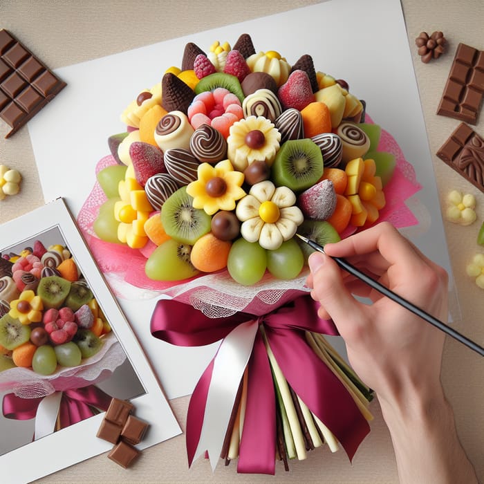 Edible Bouquet for Mother's Day | Unique Edible Art | AI Art Generator ...