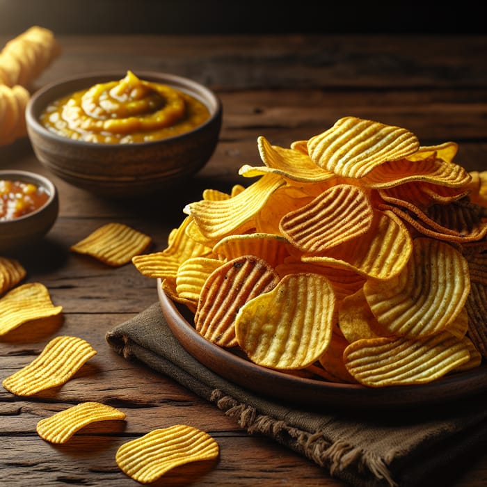 Crunchy Inka Chips: Exotic Vegetable Snack Delight | AI Art Generator ...
