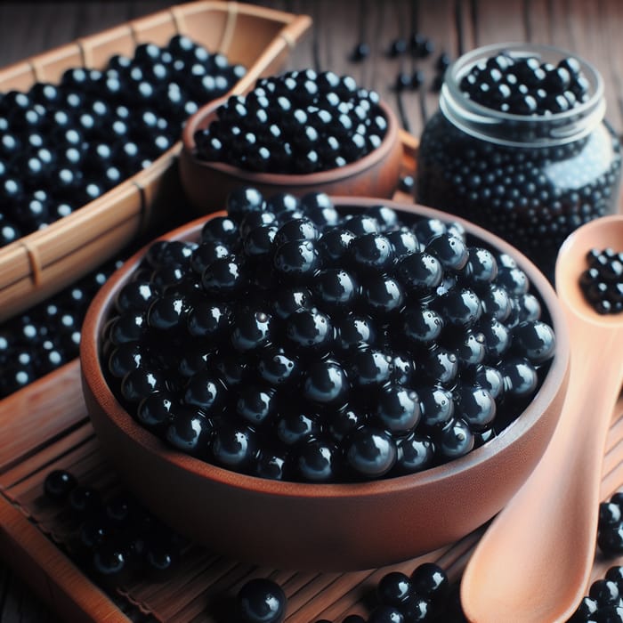 Black Pearl Tapioca Dessert | AI Art Generator | Easy-Peasy.AI