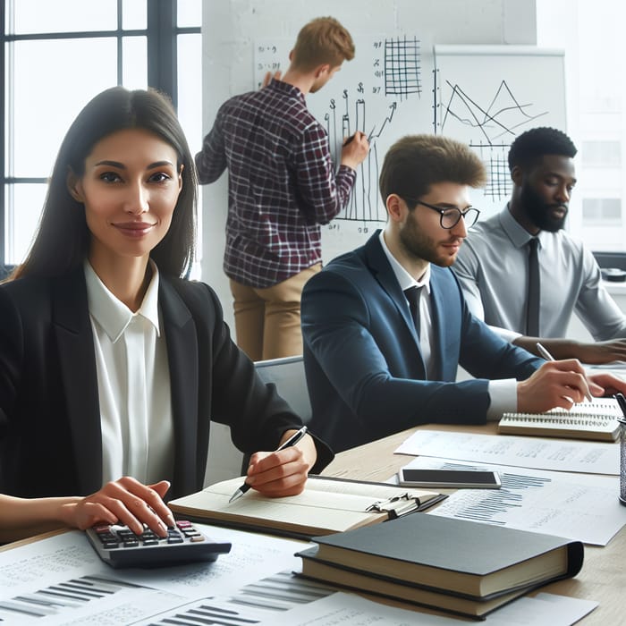 Diverse Professional Business Accounting Team Office | AI Art Generator ...