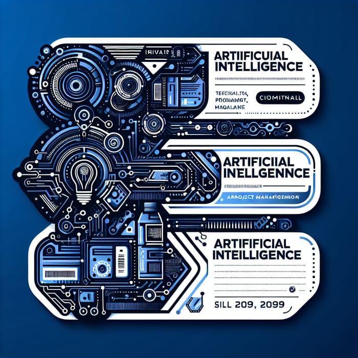 Innovative Label for AI-Powered Project Management | AI Art Generator ...