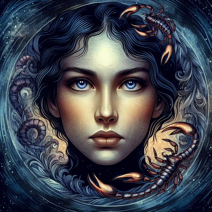 Escorpio Portrait: Symbolism of Intensity and Mystery | AI Art ...