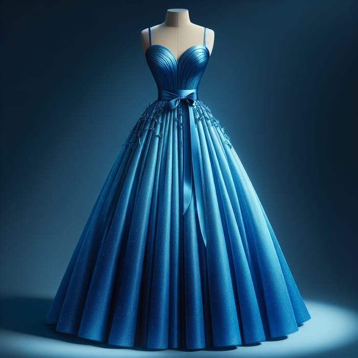 Stunning Blue Dress - Elegance and Tranquility | AI Art Generator ...