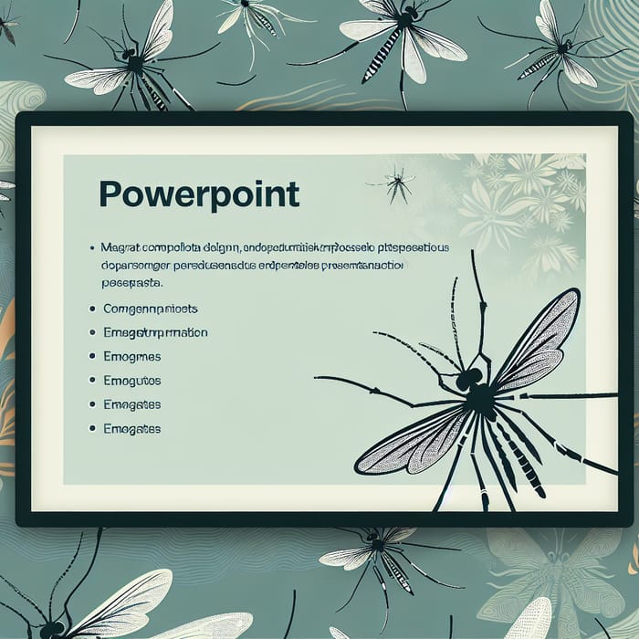 Professional Mosquito PowerPoint Background Design | AI Art Generator | Easy-Peasy.AI