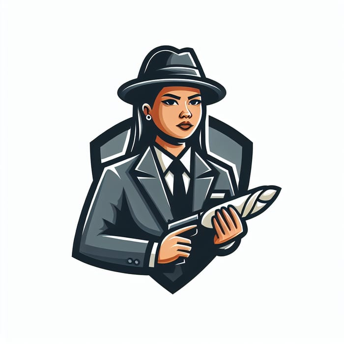 Female Mafia Character Holding Lumpia Gun | Crime Syndicate Design | AI ...