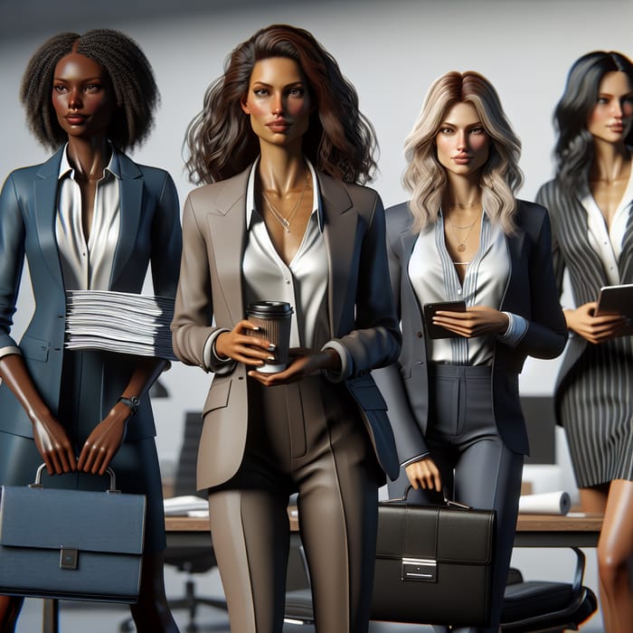 Empowering Corporate Women: Success in Focus | AI Art Generator | Easy ...
