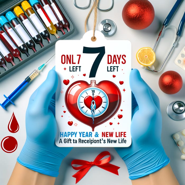 Countdown to Blood Donation Event: Gift of Life | AI Art Generator ...