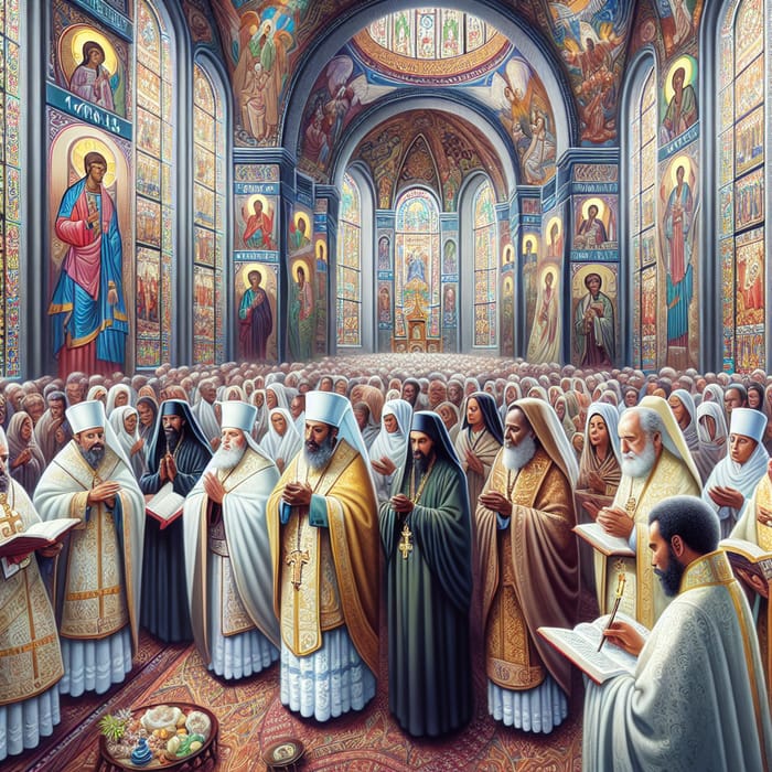 Orthodox Church of Ethiopia Gathering with Diverse Archbishop ...