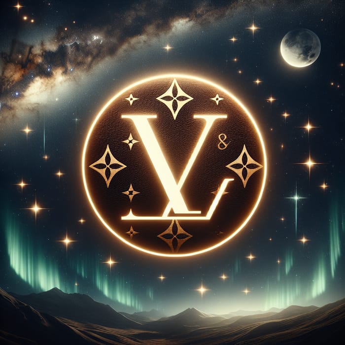 Louis Vuitton Logo in Space | Cosmic Luxury Fashion Brand Design | AI ...