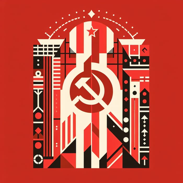Minimalist USSR Design | Visual Style Inspiration | AI Art Generator ...