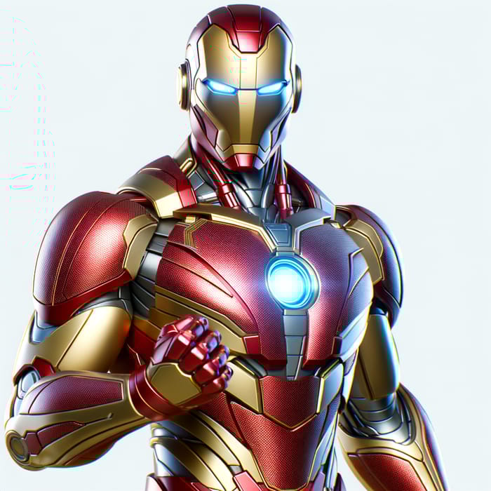 Iron Man - Crimson & Gold Armored Superhero Robot | AI Art Generator ...