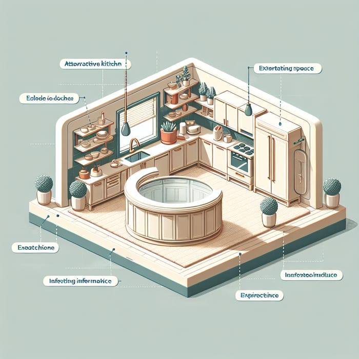 Attractive Kitchen Module in Your Floor Space with Product Info | AI ...