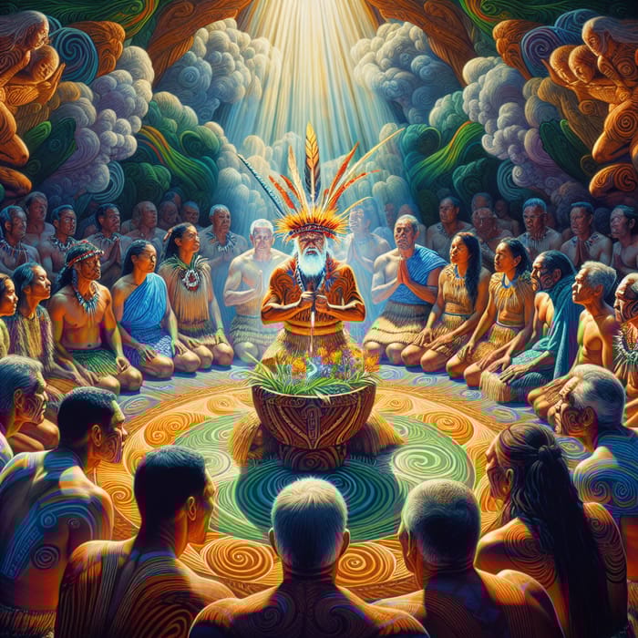 Capturing Essence of Wairua: Maori Spiritual Ceremony | AI Art ...