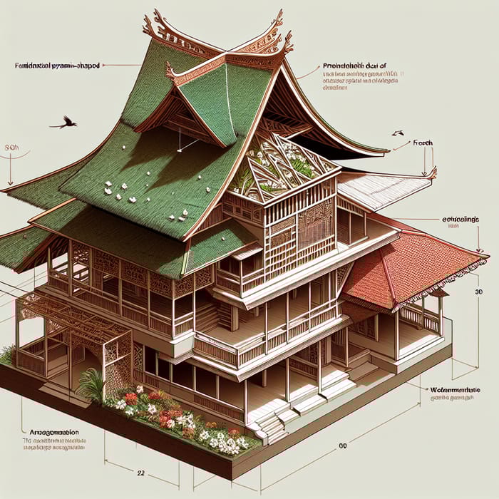 Nias and Ambon Traditional House Roof Transformation Design | AI Art ...