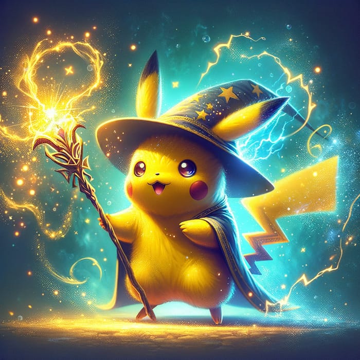 MagicPika - Enchanting Pikachu Wizard | AI Art Generator | Easy-Peasy.AI
