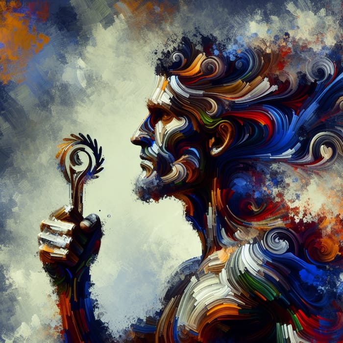 Abstract Expressionism: The Champion's Spirit | AI Art Generator | Easy ...