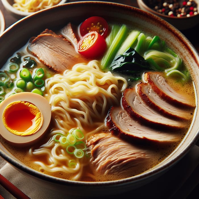 Authentic Ramen Bowl with Delicious Flavors | AI Art Generator | Easy ...