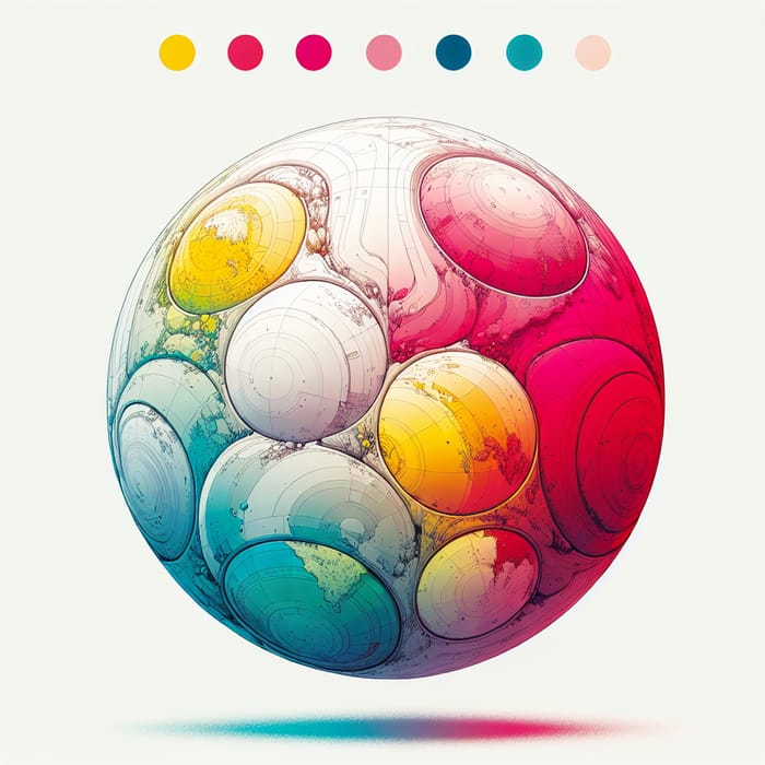 Vibrant Alien Globe: 8 Colorful Continents on White Background | AI Art ...