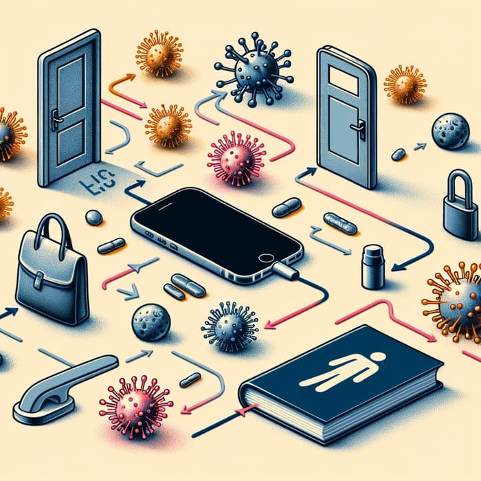 Infection Spread: Pathogens on Everyday Objects | AI Art Generator ...