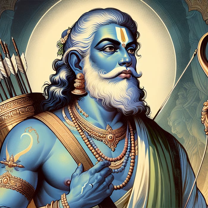 Lord Ram: Iconic Figure in Ancient Indian Mythology | AI Art Generator ...