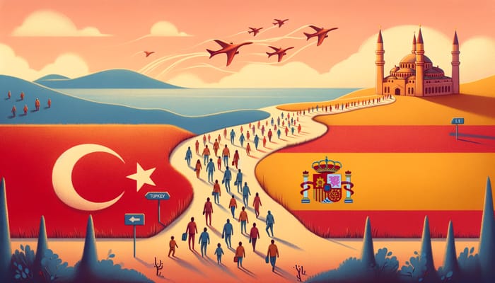 Russian Migration: From Turkey to Spain | AI Art Generator | Easy-Peasy.AI