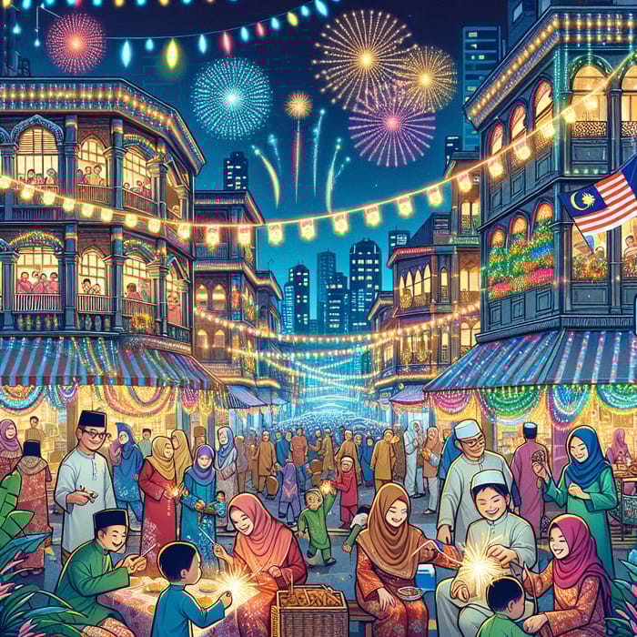 Hari Raya Celebrations in Malaysia: Vibrant Festivities | AI Art ...