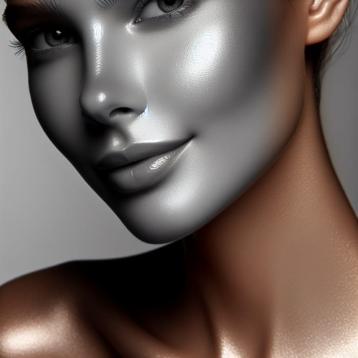 Glowing Skin Minimalist Portrait | AI Art Generator | Easy-Peasy.AI