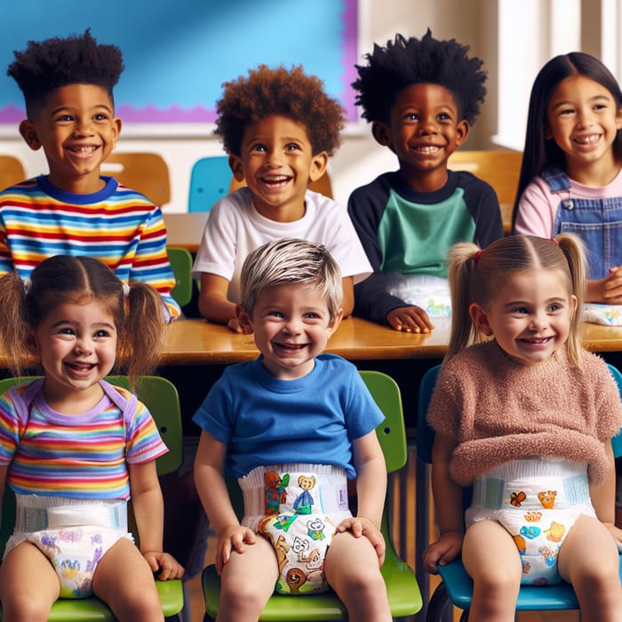 Fun and Vibrant Diapers for Kids | Huggies Baby Dry | AI Art Generator ...