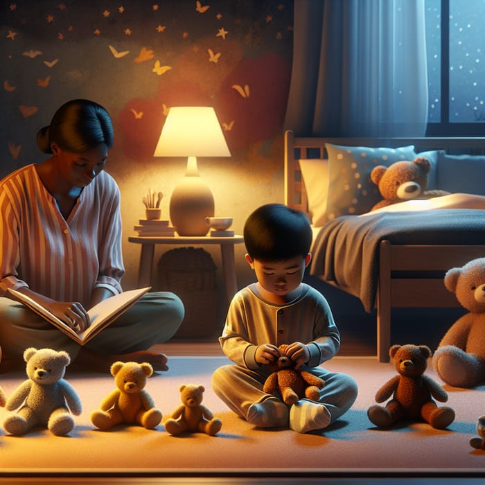 Calming Bedtime Routine for Autistic Child | AI Art Generator | Easy ...