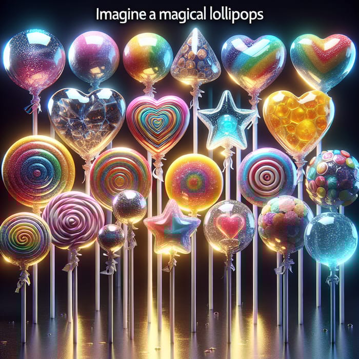 Enchanted Lollipops with Unique Flavors | Colorful Surprises | AI Art ...