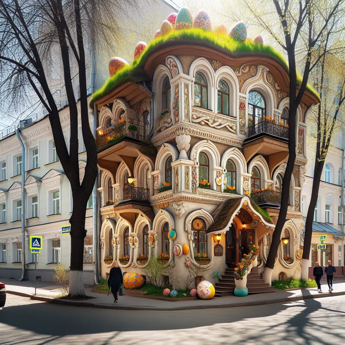 Easter Cake House in Moscow | Colorful Kulich Architecture | AI Art ...