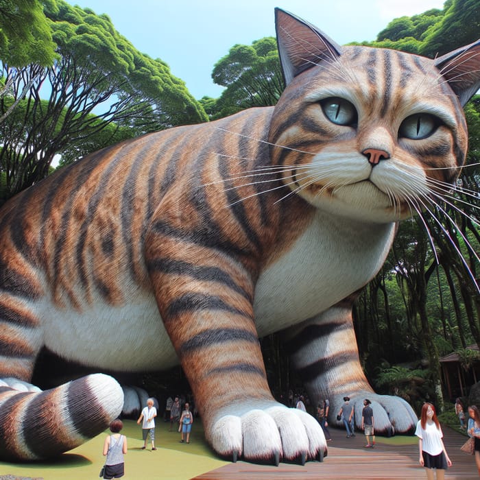 Huge Cat - Super-Sized Feline Marvel | AI Art Generator | Easy-Peasy.AI