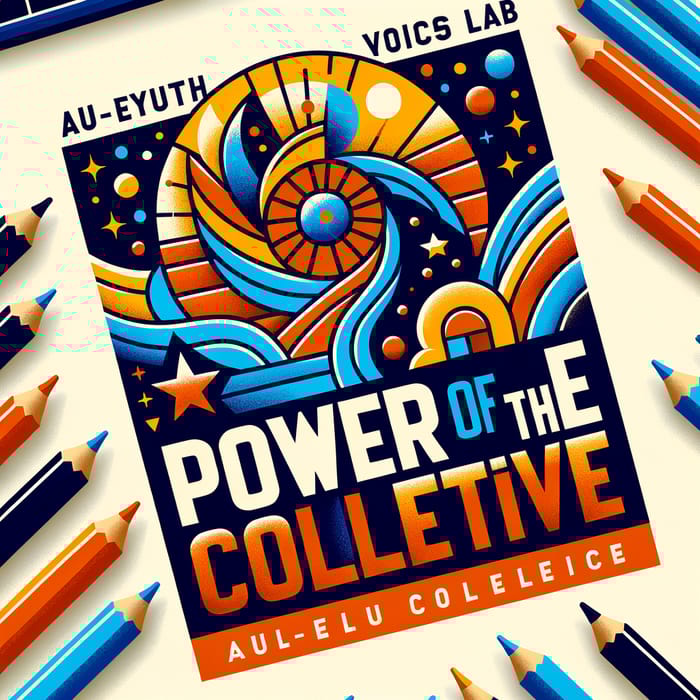 AU-EU Youth Voices Lab - Power of the Collective Logo Design | Vibrant ...
